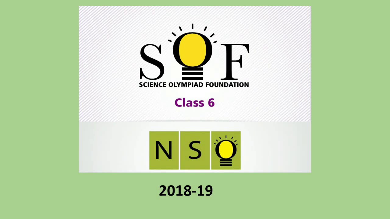 NSO class 6 Question paper ( 2018-19 ) National Science Olympiad exam ...