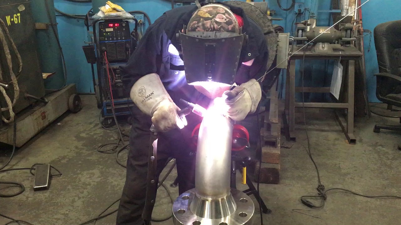 Welding Fabrication ss pipe weldign video - YouTube