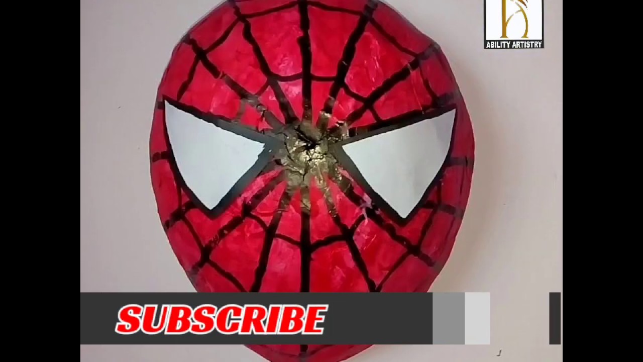 papier maché | Spider-man mask - YouTube