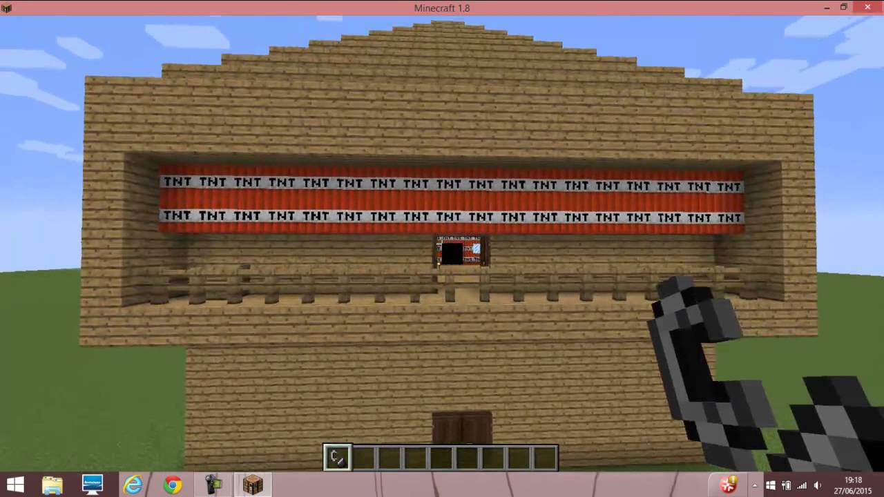 Explosiones minecraft #1 Explotando una casa - YouTube