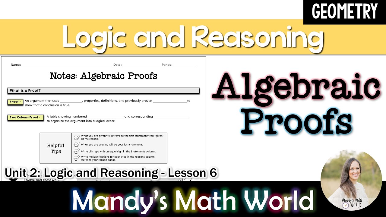 Algebraic Proofs - YouTube