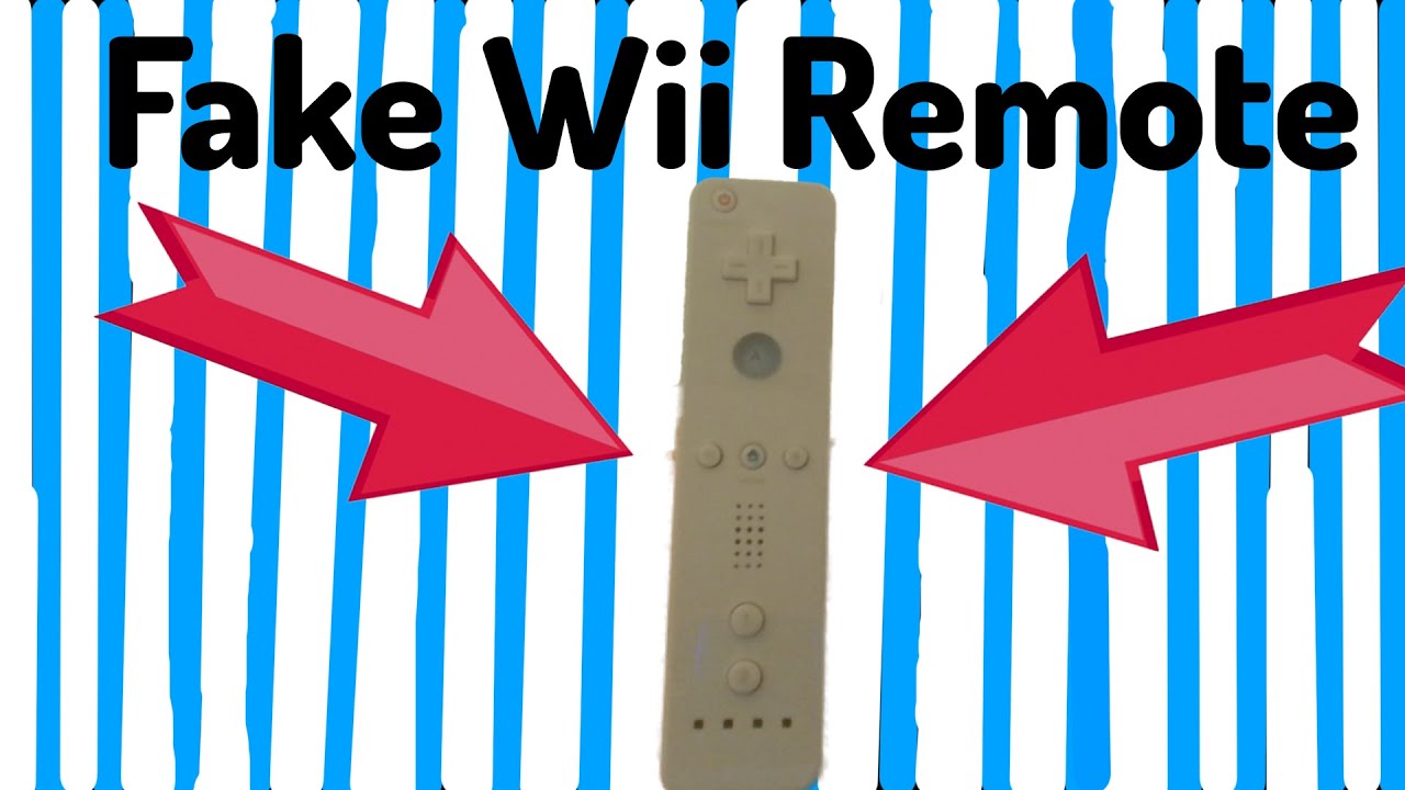 Fake Wii Remote And Nunchuck ⚠️⚠️⚠️ - YouTube