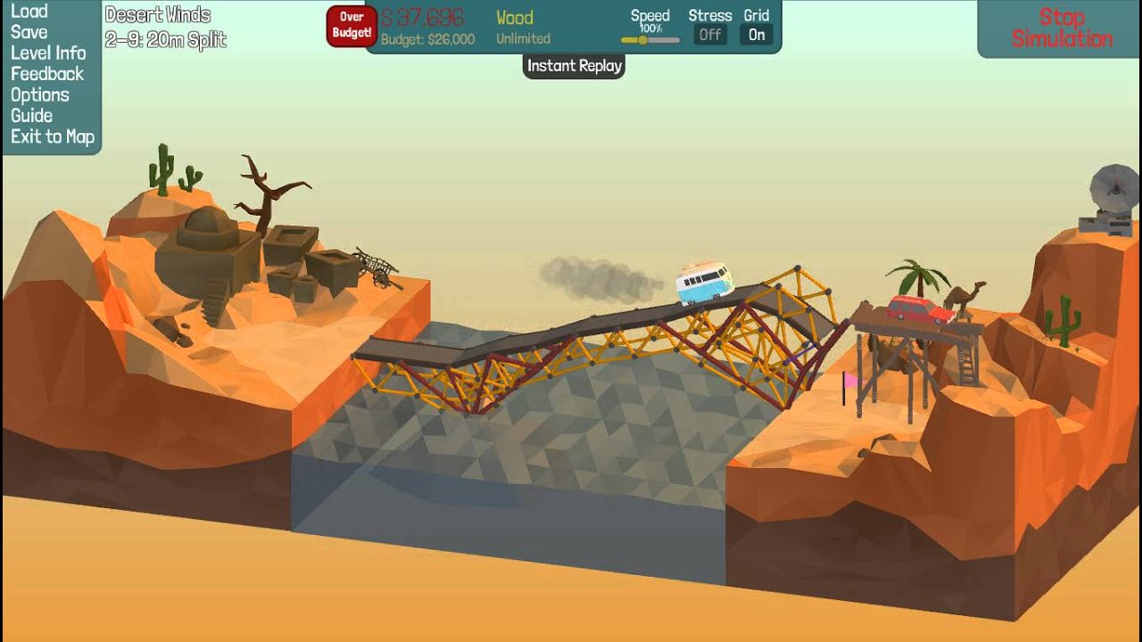 Poly Bridge №4 Качается - YouTube