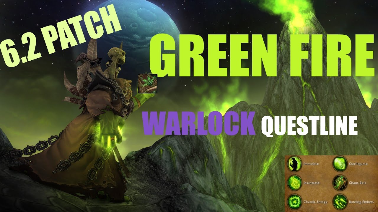 WOD FIRESTORM - GREEN FIRE WARLOCK FULL WALKTHROUGH - YouTube