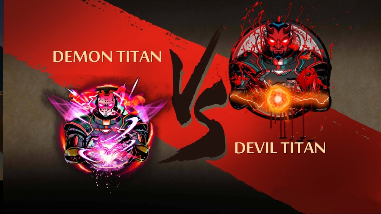 Demon Titan Vs Devil Titan | Shadow Fight 2 - YouTube