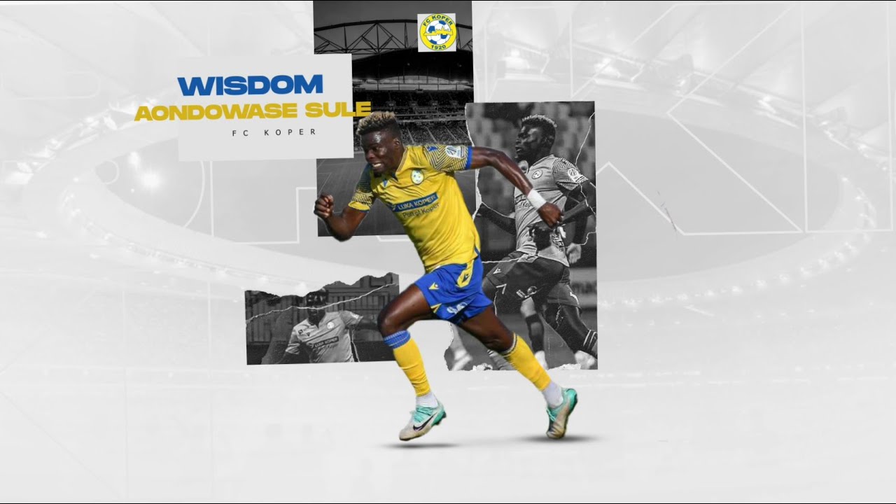 Wisdom Aondowase Sule Centre Forward FC Koper 23/24 Highlights - YouTube