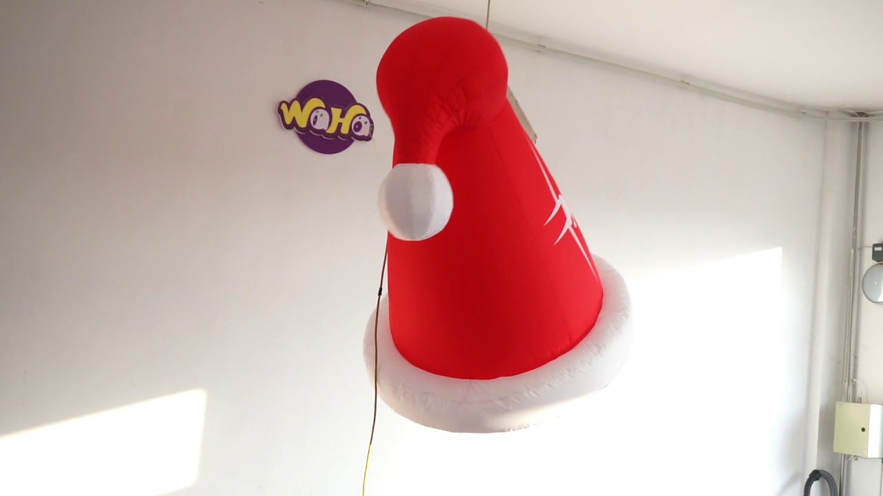 inflatable Santa hat model inflatable hanging red hat christmas ...