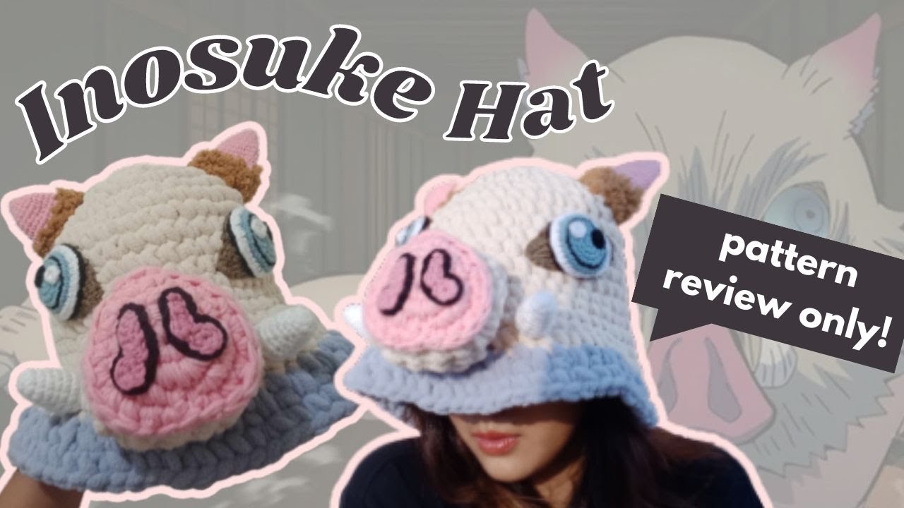 Crochet with Me: Inosuke Inspired Bucket Hat | Pattern Review & Yarn ...