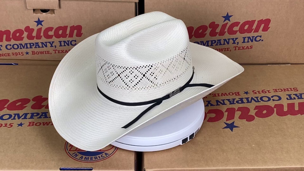 American Hat Tuff Cooper Straw Hat RC Crown - YouTube
