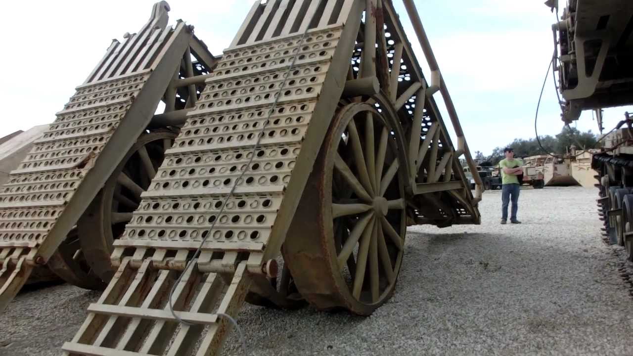Bridge for crossing Anti Tank trenches -IDF - YouTube