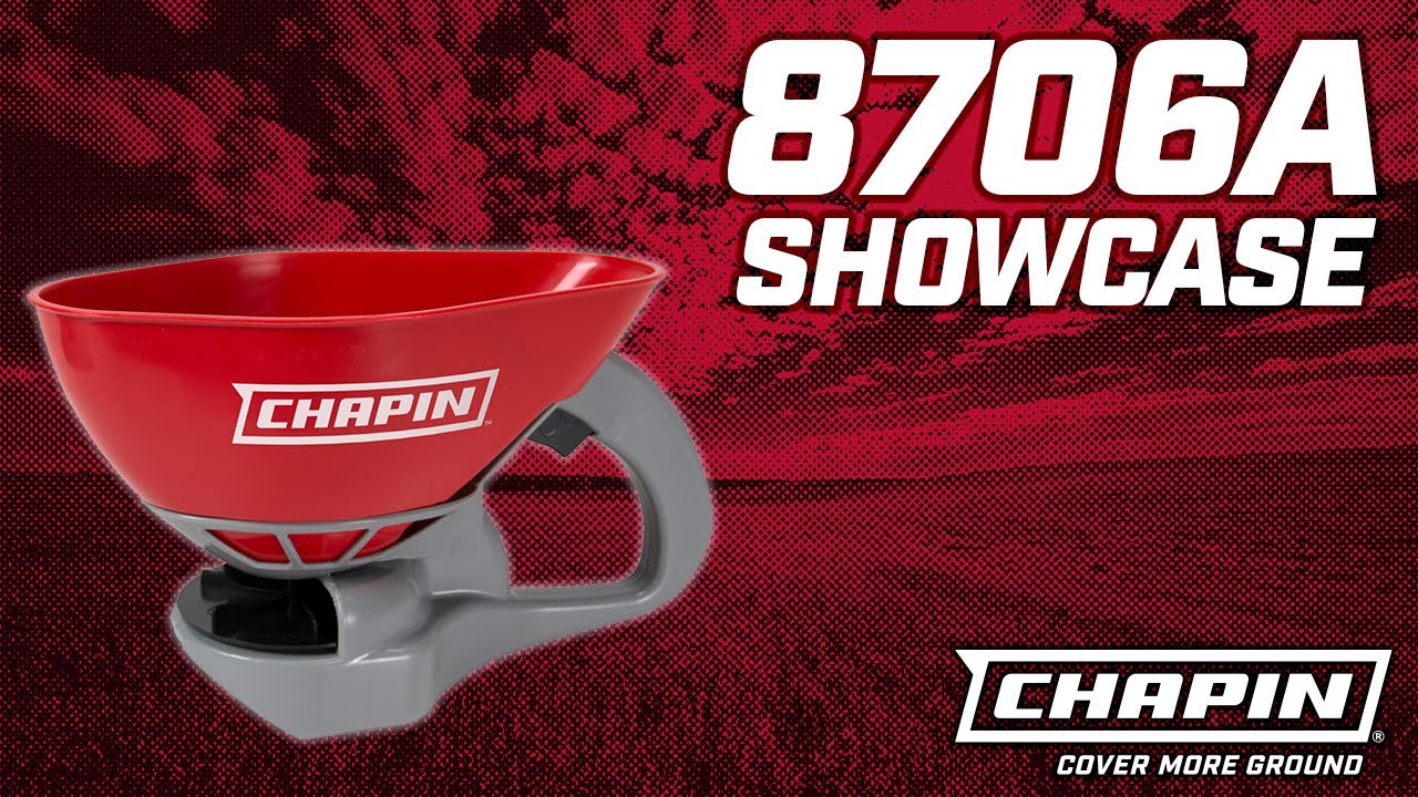 Chapin 8706A Hand Crank Seed Spreader - YouTube