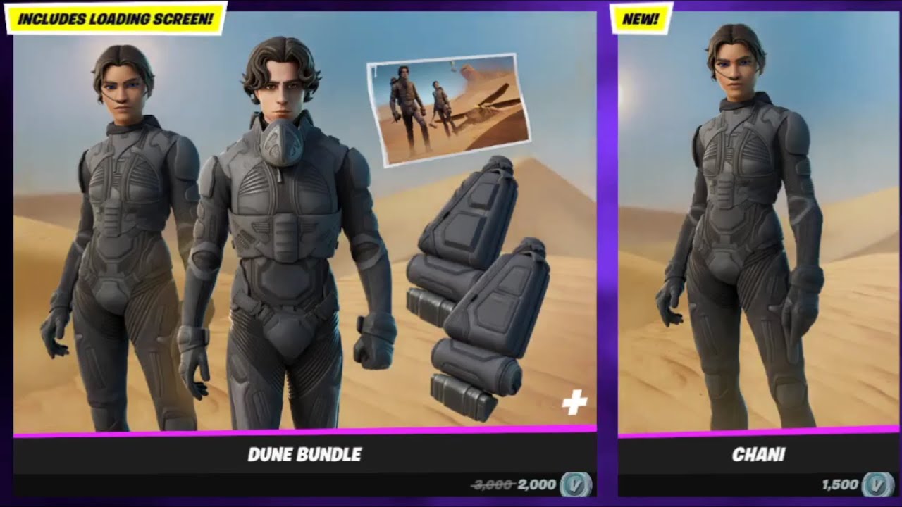 NEW * DUNE BUNDLE !!! Fortnite Item Shop October 19 2021 - YouTube