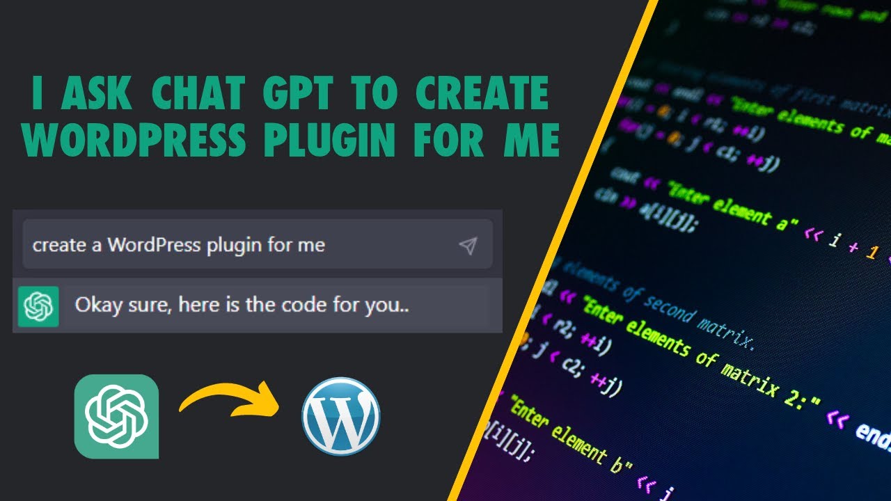 Surprising Trick to Create WordPress Plugins with Chat GPT! - YouTube