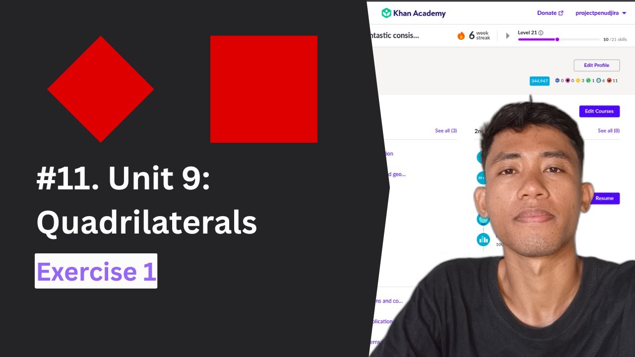 #11 Unit 9: Exercise 1 Quadrilaterals - YouTube