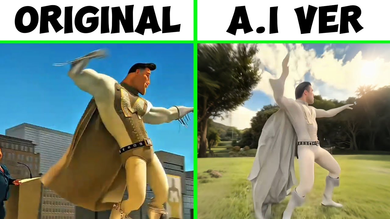Metro Man Edit Original vs AI Version (side by side comparison) - YouTube