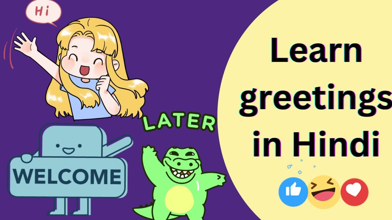 Learn Hindi-Greetings (अभिवादन) for children |Phrases-how to greet ...