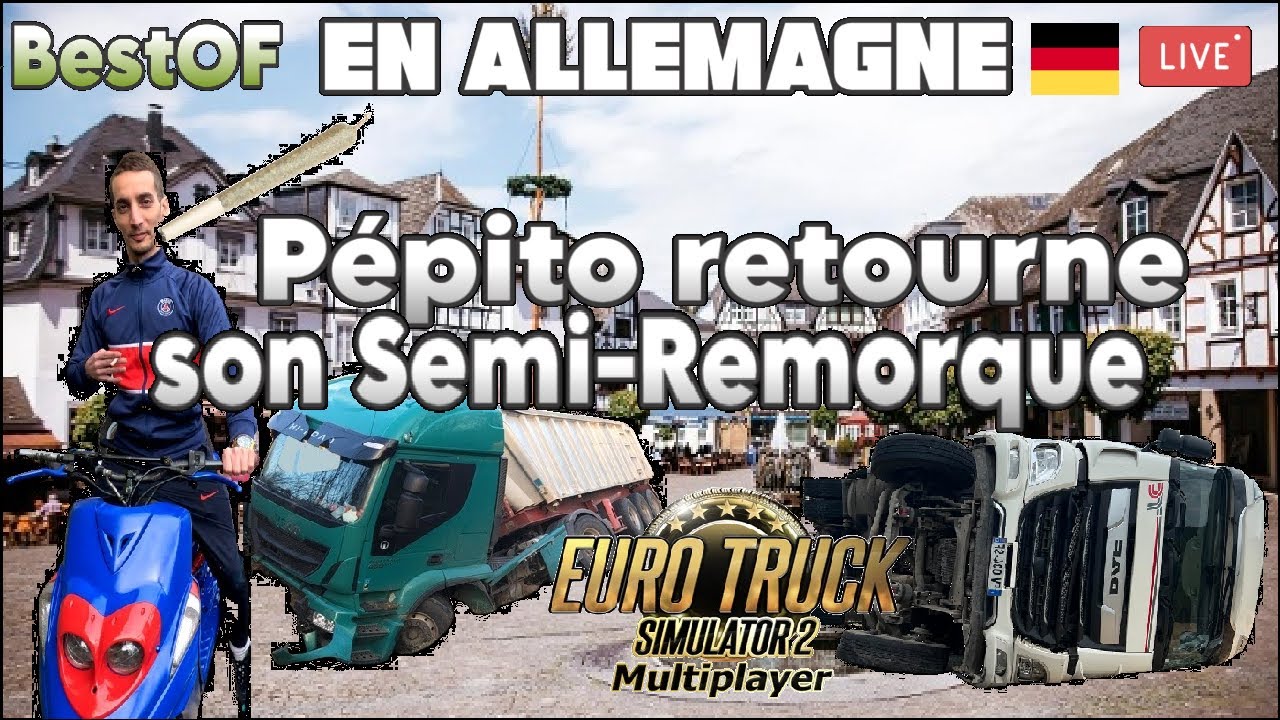 🎮🚥 On fume 🚬un pétou🚭 à chaque aires de repos ⚠⛽ BestOF 🚛 ETS2MP 🚚 avec ...