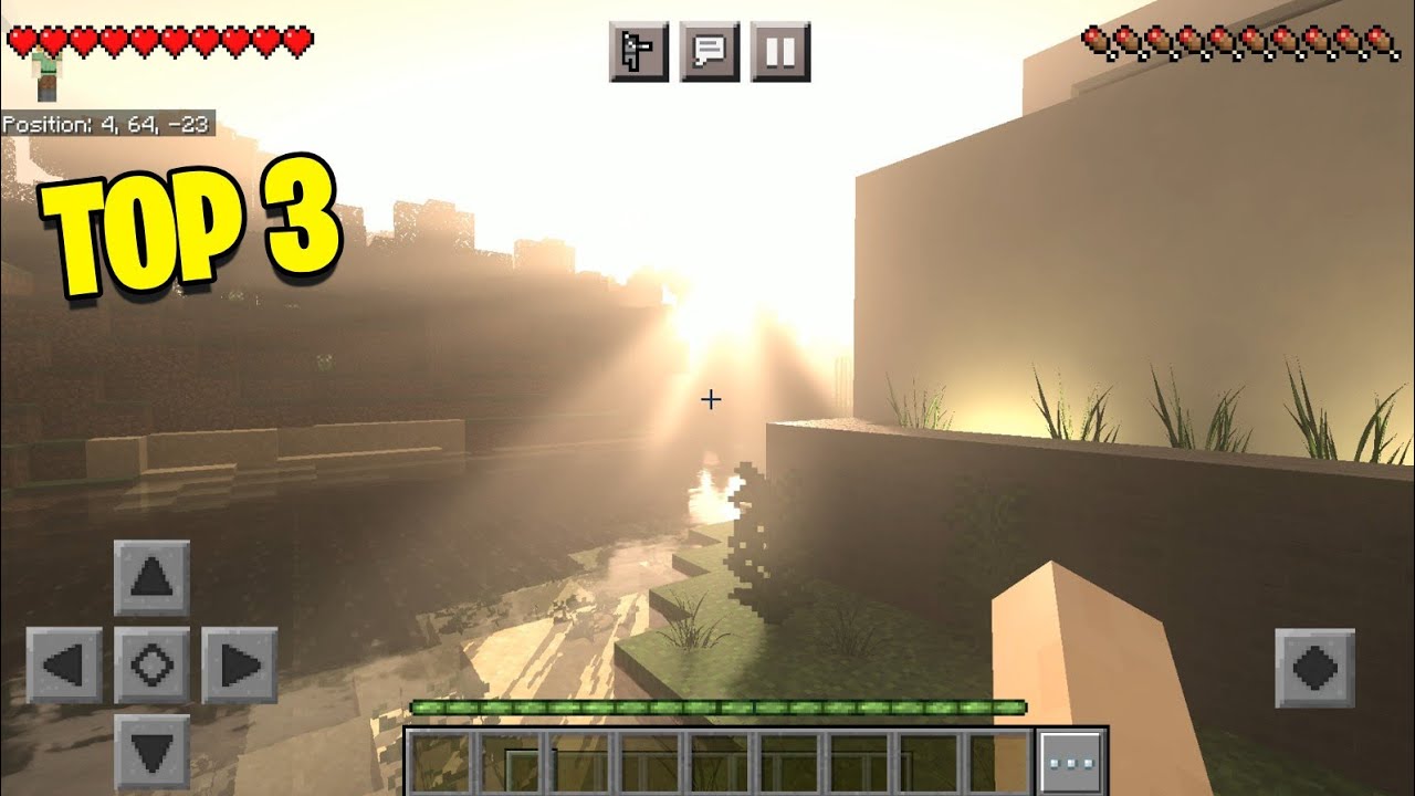 TOP 3 MELHORES SHADERS PRO MINECRAFT PE!! - YouTube