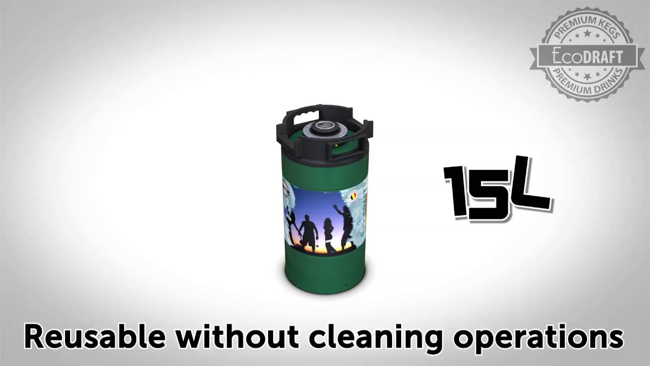 The concept of Ecodraft Reusable Kegs - YouTube