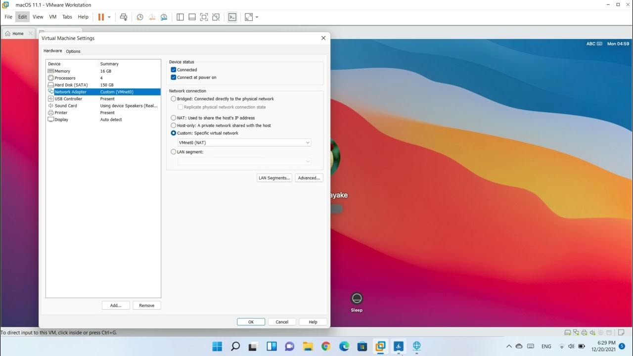 How to change vmware network settings to default - YouTube