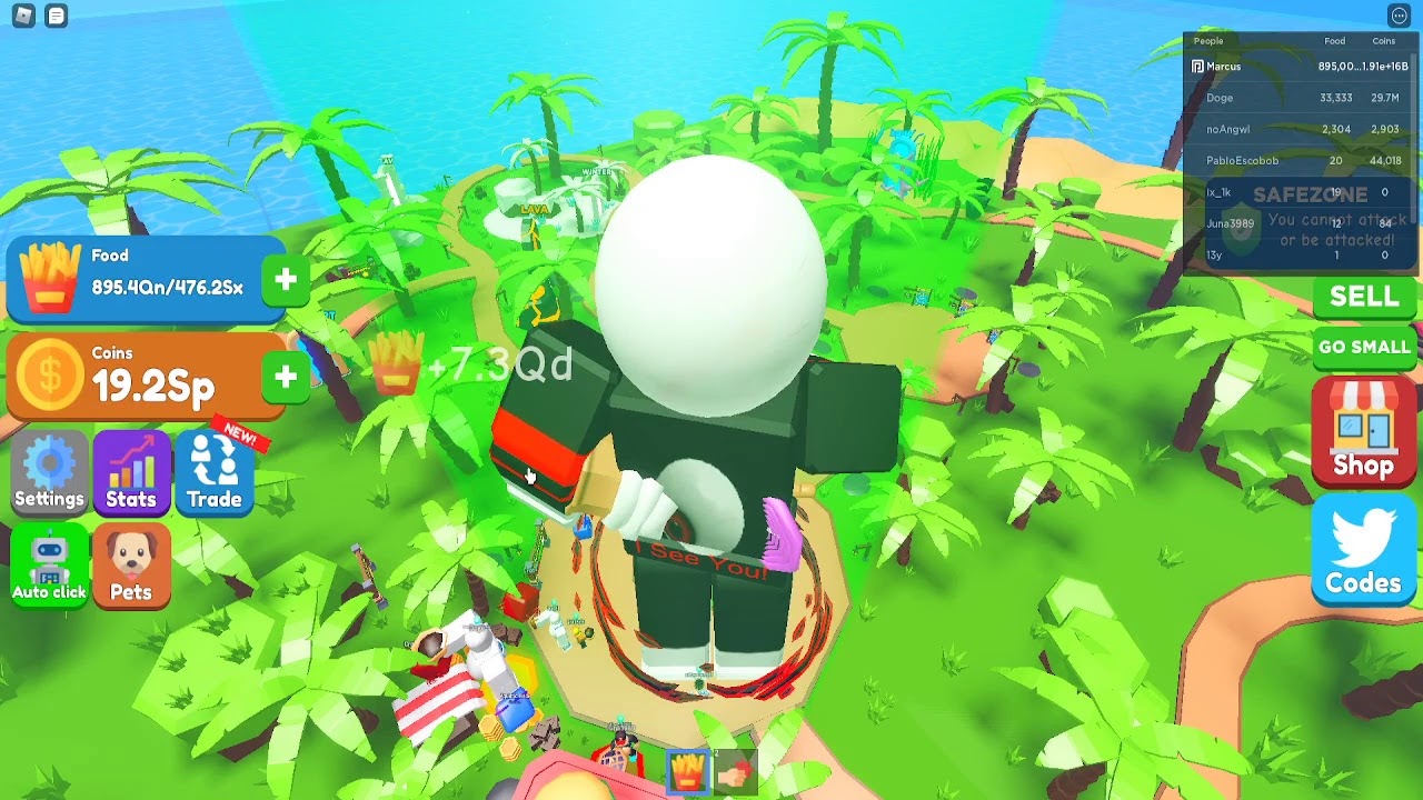 Roblox Eating Simulator giveaway - YouTube