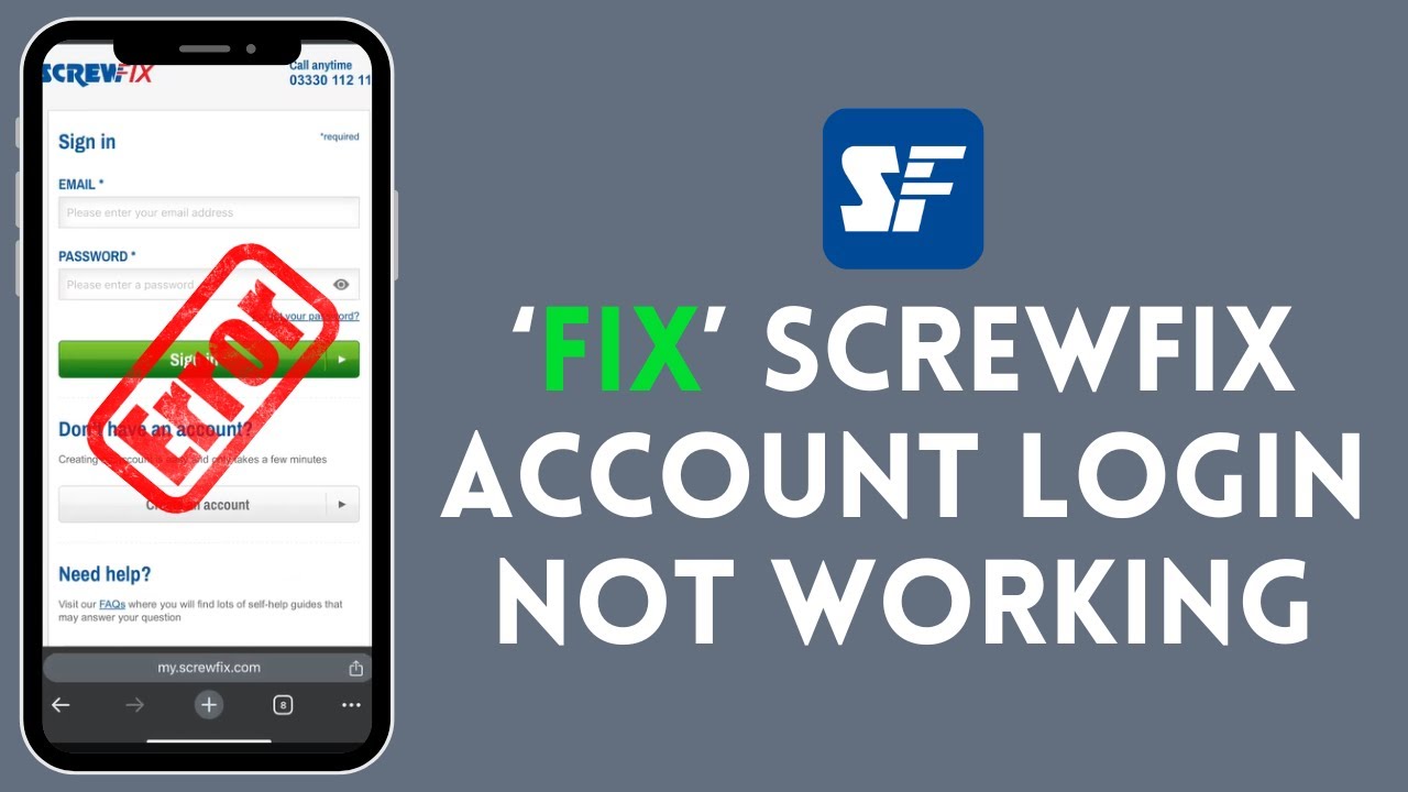 How to Fix Screwfix Account Login Not Working 2024? - YouTube