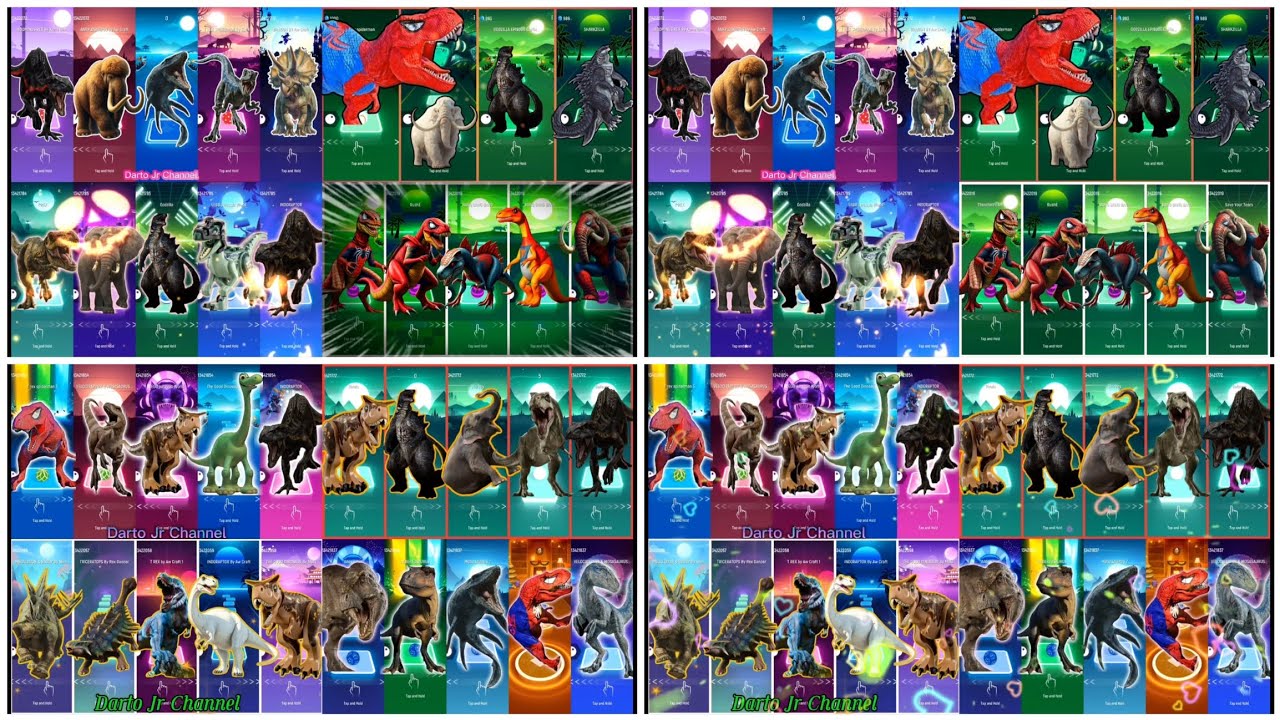 Long Play. Lego Jurassic World vs T-Rex vs Mosasaur vs Indoraptor ...