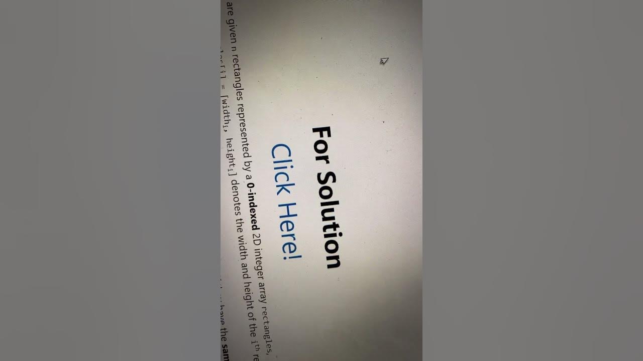 Number of pairs of interchangeable rectangles solution leetcode - YouTube