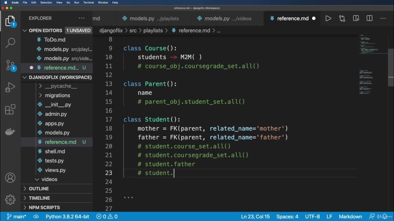 23 More on ManyToMany Fields - YouTube