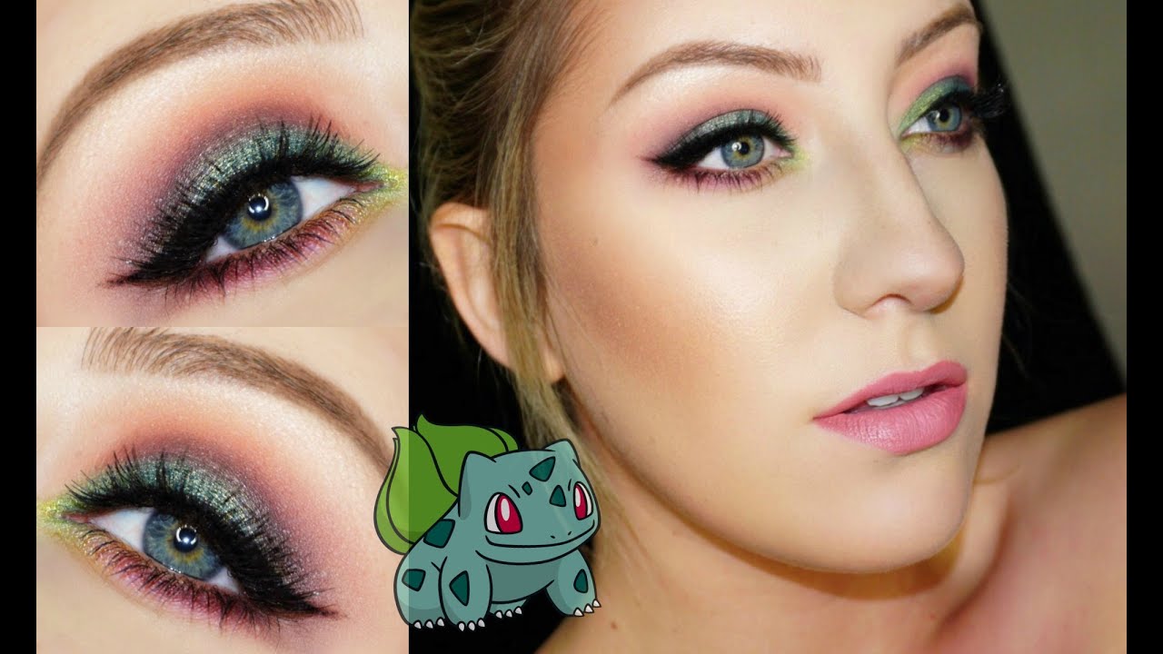 Pokemon Go | MAKEUP TUTORIAL | BULBASAUR INSPIRED | Glamnanne - YouTube