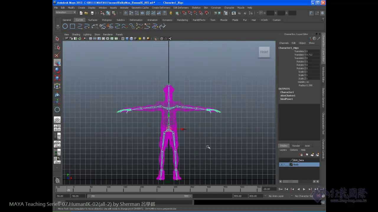 MAYA Teaching Series-07.HumanIK-02(all-2) - YouTube