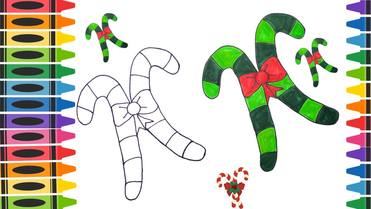 How to draw a Christmas candy | easy drawing - YouTube