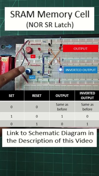 SRAM Memory Cell using Transistors #electronics #shorts #shortsvideo - YouTube
