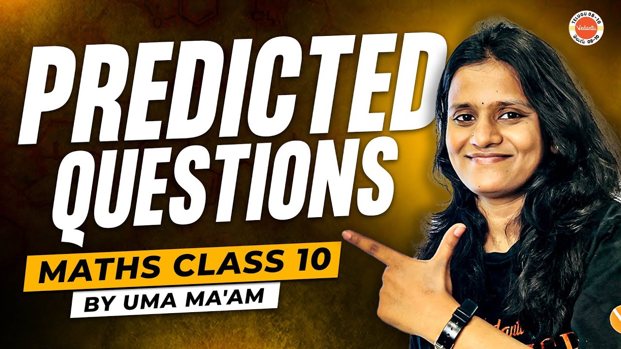 Predicted Questions for Maths | Class 10 | AP Board | Score High in ...