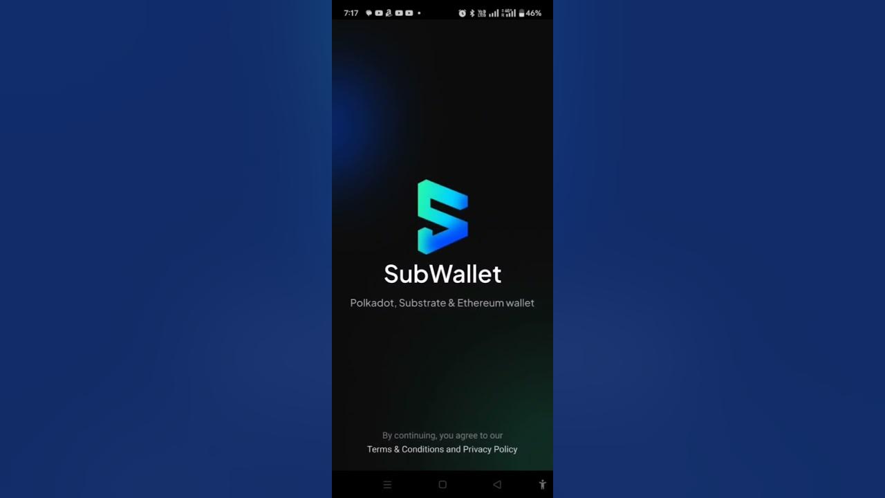 Subwallet Setup on mobile - YouTube