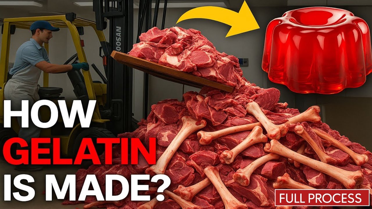 How Gelatin is Made | Shocking Truth Behind Gelatin Making - YouTube