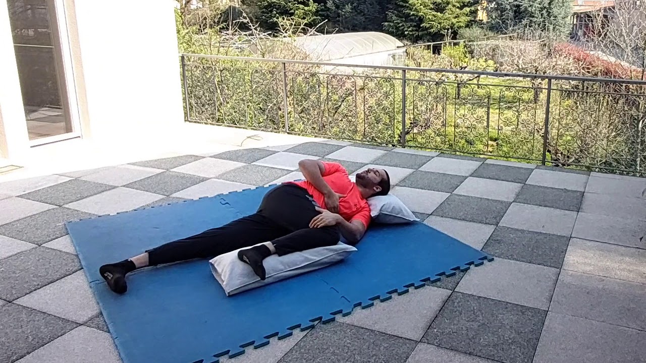 T-Spine Rotation with Rib Grab - YouTube