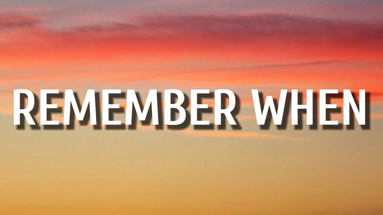 Alan Jackson - Remember When (Lyrics) - YouTube