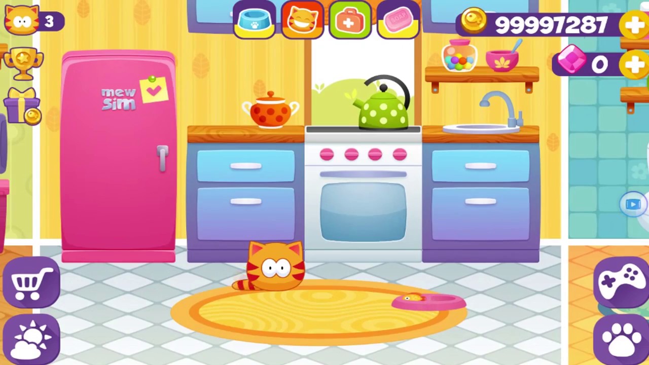 MewSim Cartoon Game for Kids about Kittens and Cats #BoomToonzTV - YouTube