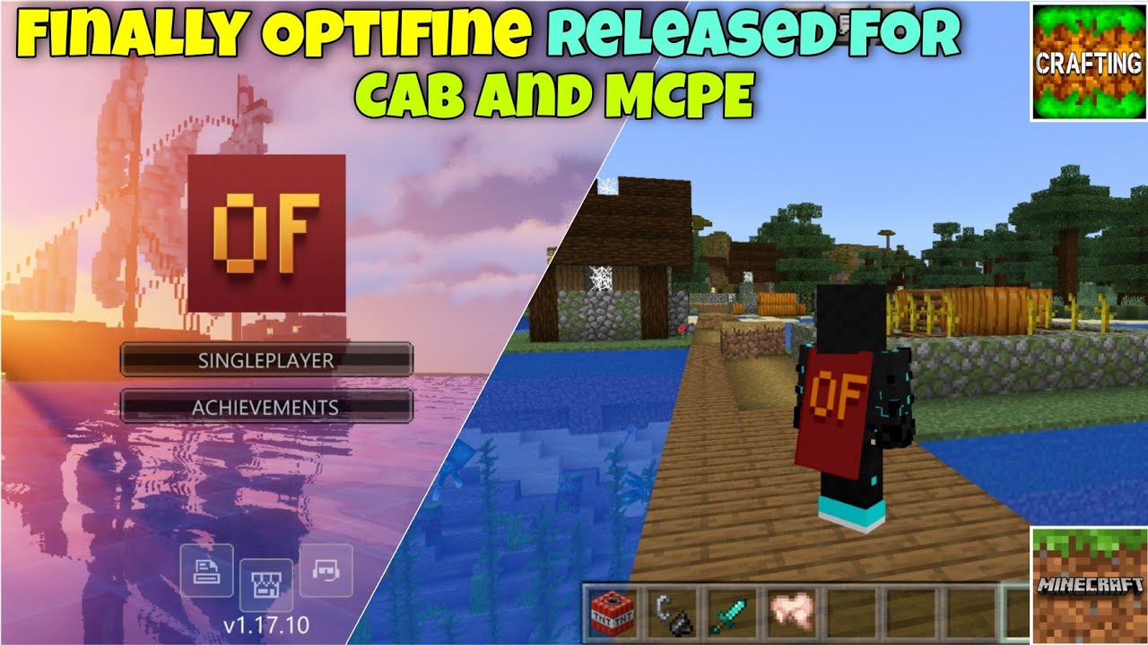 Finally Optifine Released For Crafting And Building - YouTube
