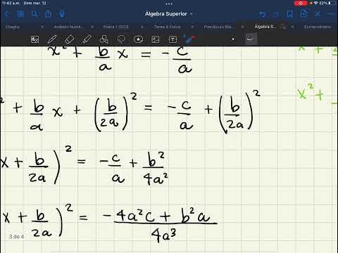 Demostración de la fórmula cuadrática (Solución para ax^2+bx+c=0) - YouTube