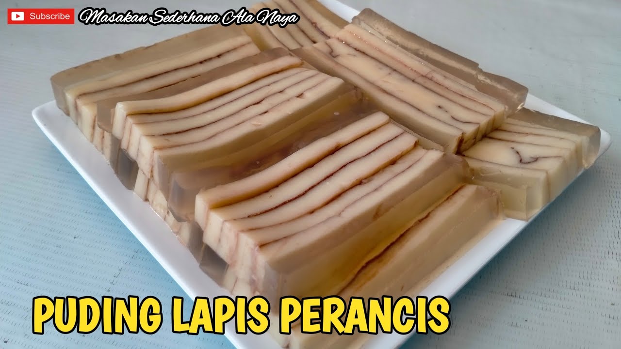 Cara Mudah Membuat Puding Lapis Perancis - YouTube
