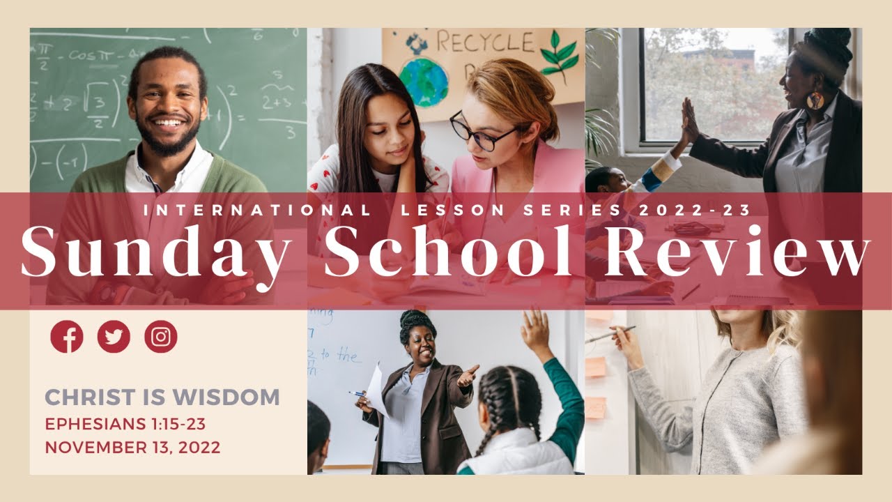 Sunday School Review Christ Is Wisdom November 13 2022 YouTube Sunday School Review Christ Is Wisdom November 13 2022 YouTube