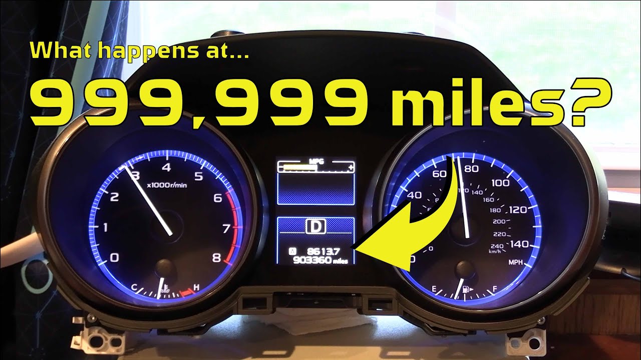 What happens when a Subaru Legacy odometer reaches 999,999 miles? I ...