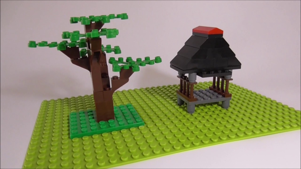 DIY Lego Ideas #001 How to make Gazebo with Trees (Lego Classic ...