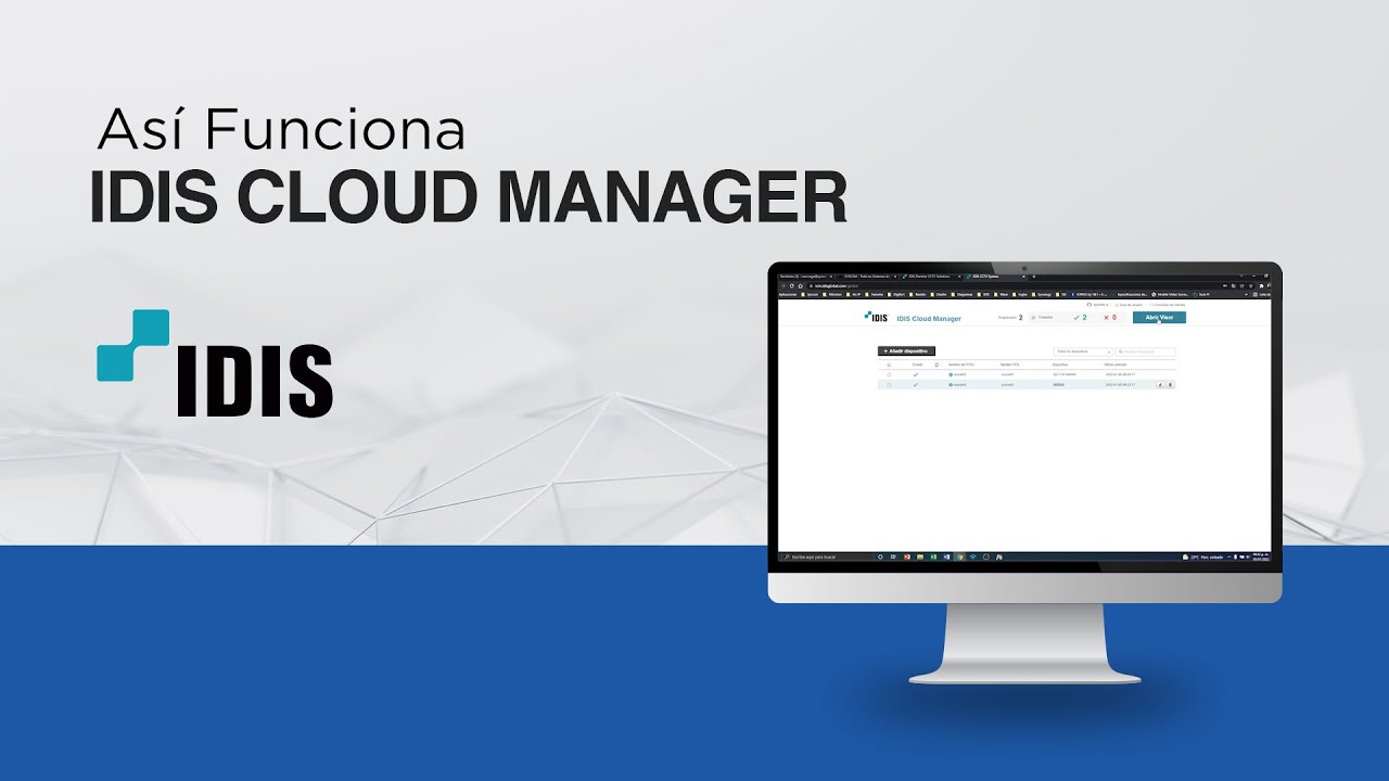 Así Funciona- IDIS CLOUD MANAGER - YouTube