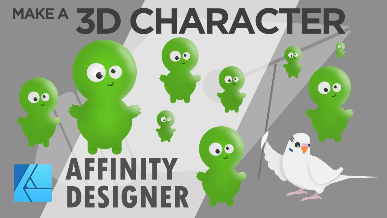 Make a 3D Character | Beginners Guide | Affinity Designer - YouTube