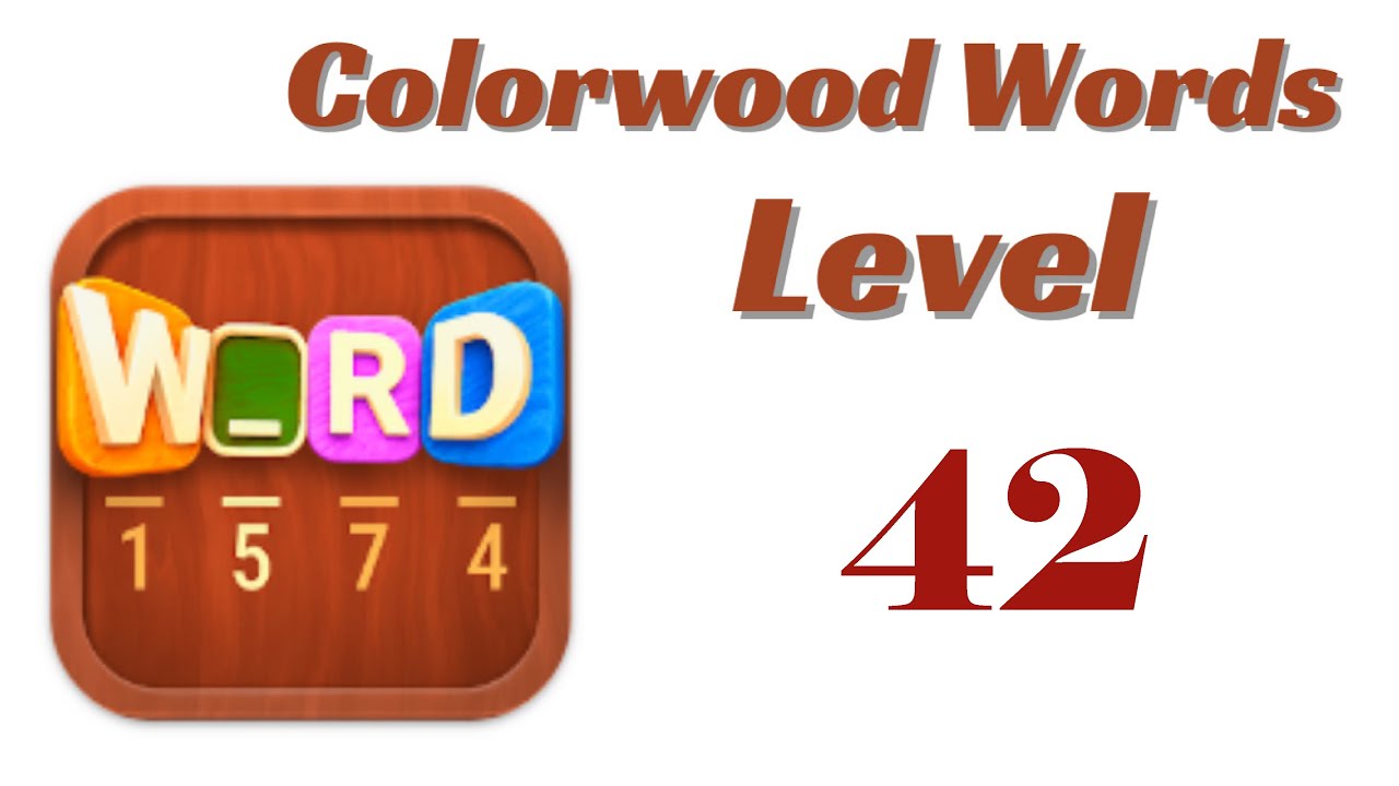 Colorwood Words Level 42 Answers | Colorwood Words - Cryptogram - YouTube