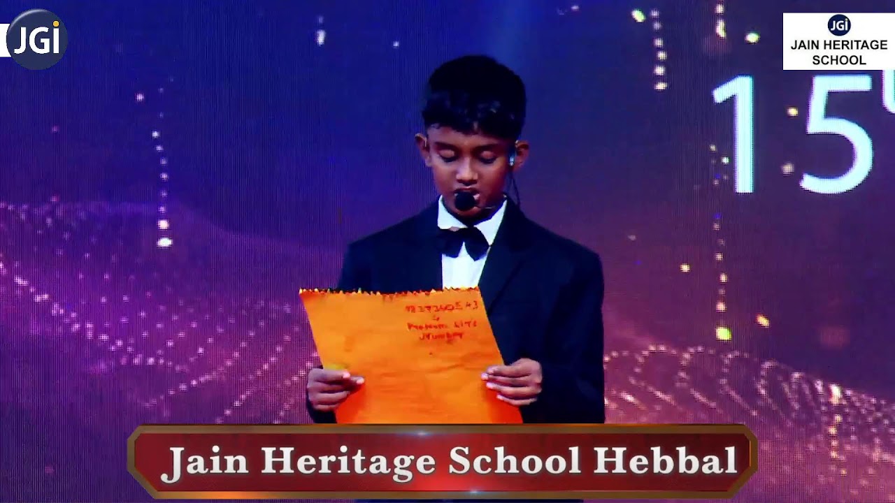 JAIN Heritage School 15th Annual Day Celebration | Fundamentals to ...