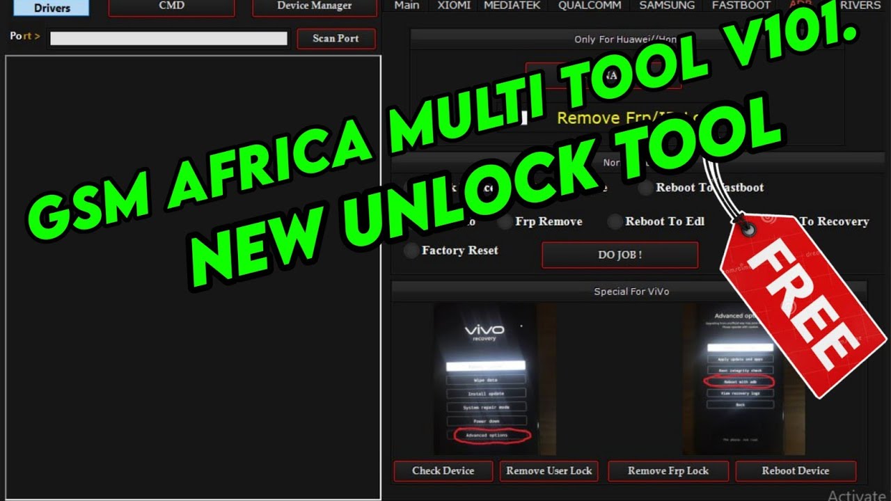 Gsm Africa Multi Tool V101 | New Unlock Tool 2023 | Unlock Tool Free ...